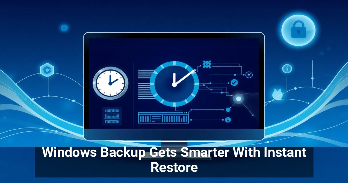 Windows Backup Gets Smarter With Instant Restore | LanSource, Inc.